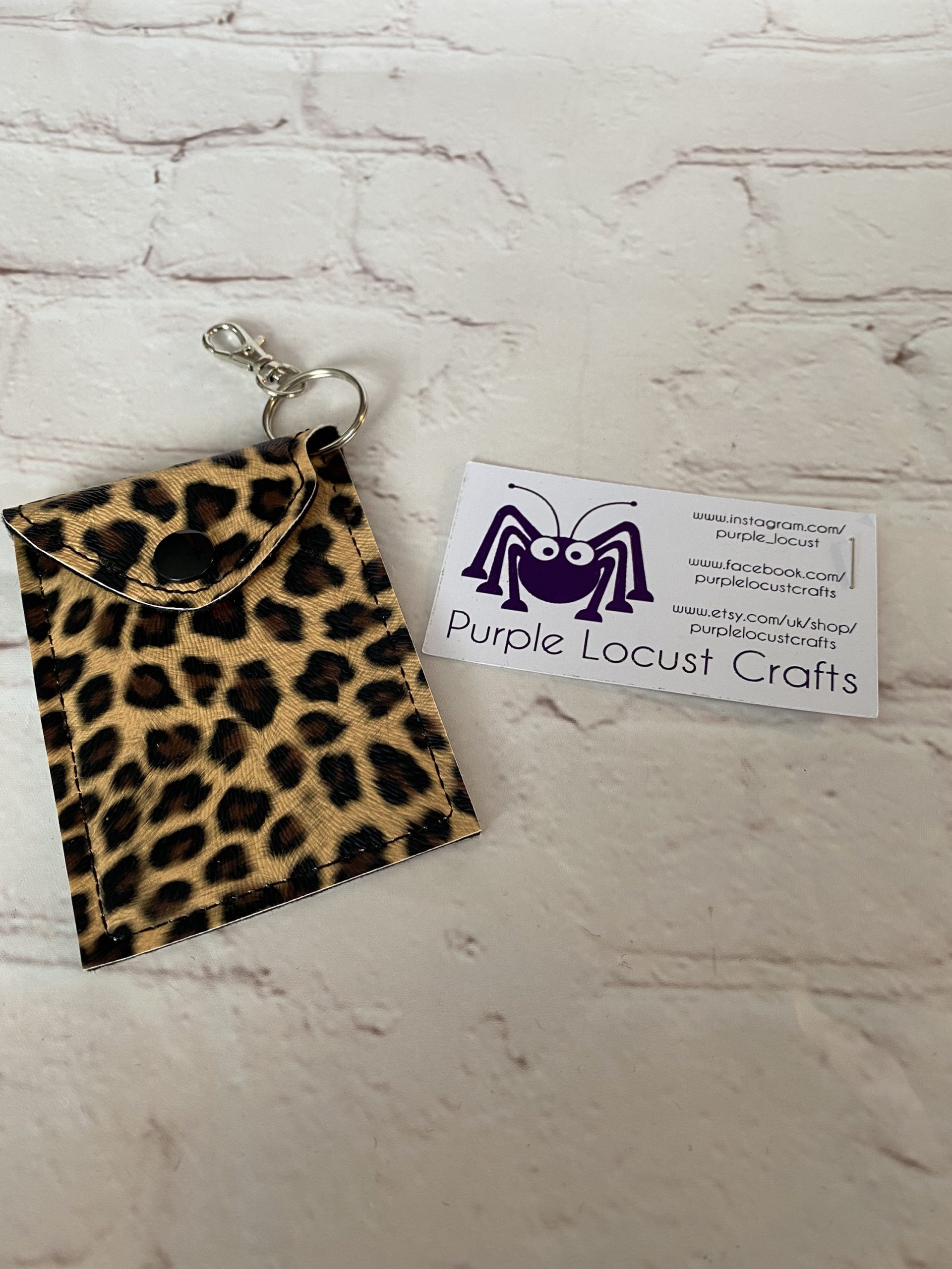 Leopard Print Credit Card Holder, Coin Case, Driving Licence Case, Key ...